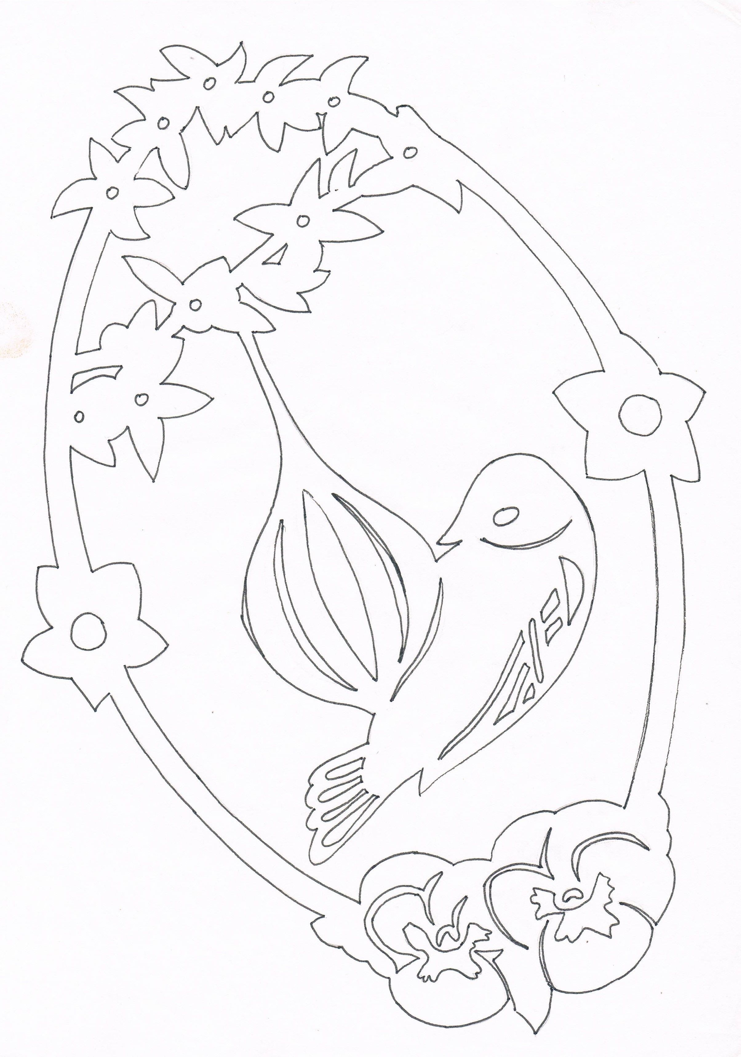 Весенние вытынанки шаблоны - 81 фото